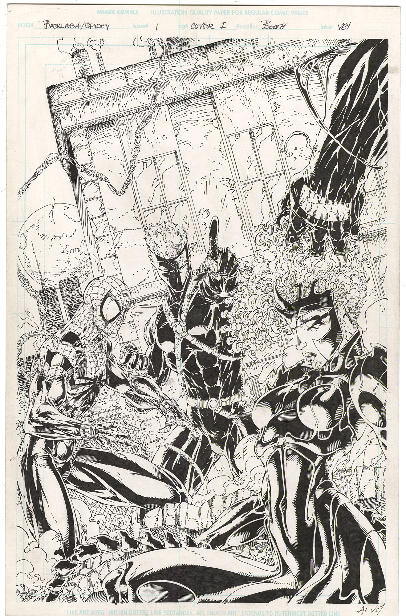Brett Booth Original Art For Sale | ComicArtTracker