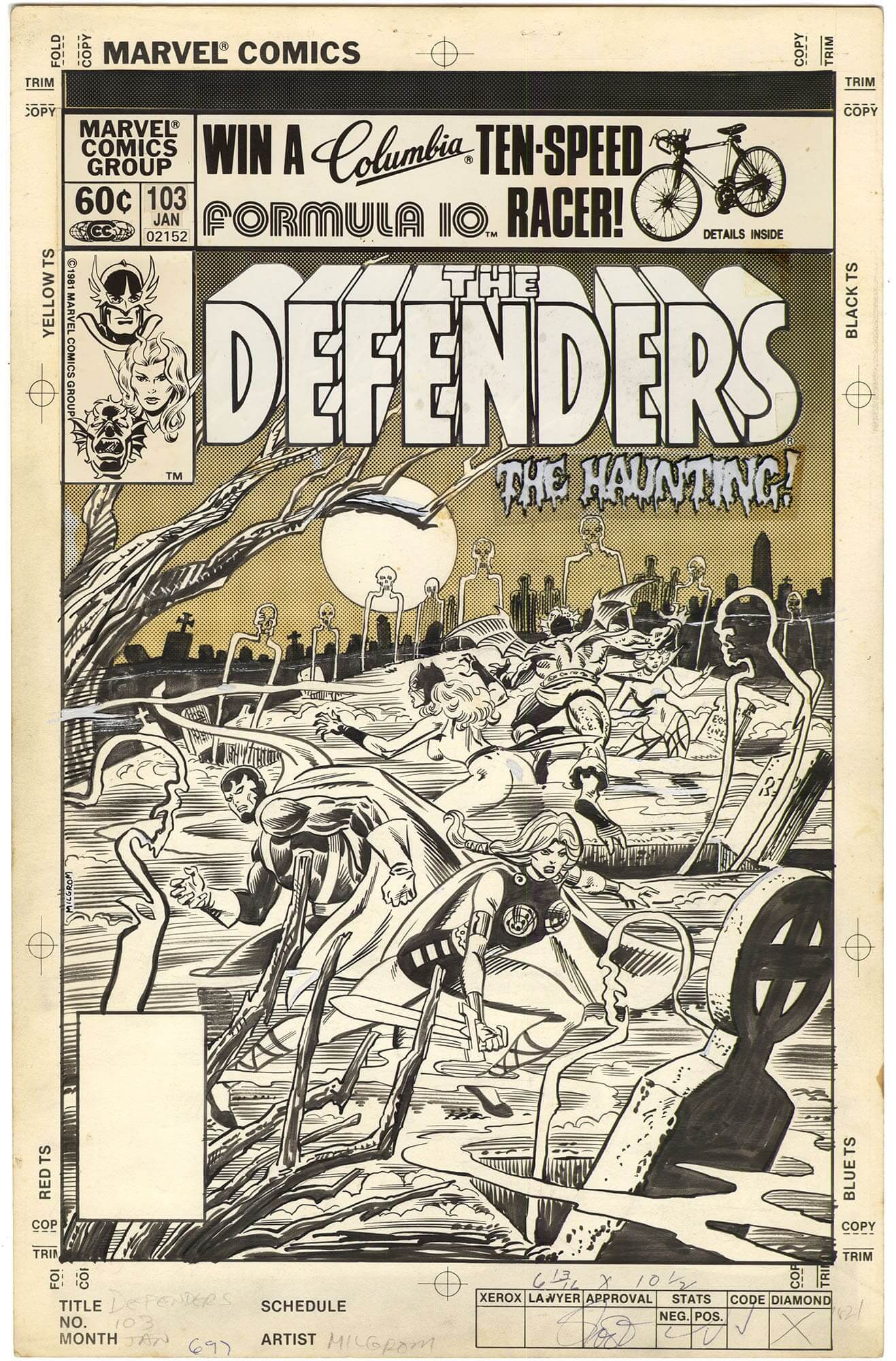 Original Comic Art by Defenders 103 Cover | Nostalgic Investments
