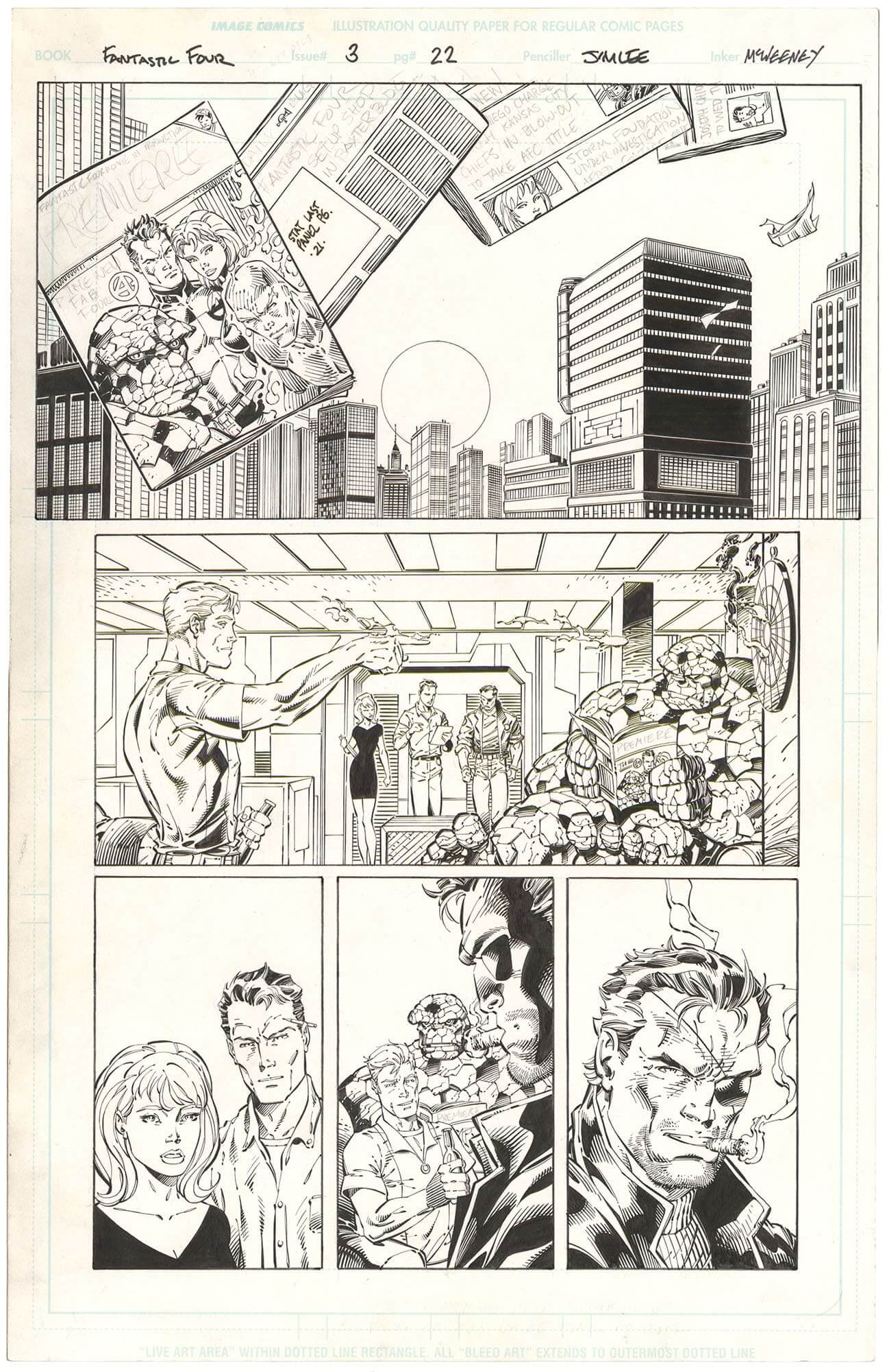 Original Comic Art by Fantastic Four 3 P22 | Nostalgic Investments