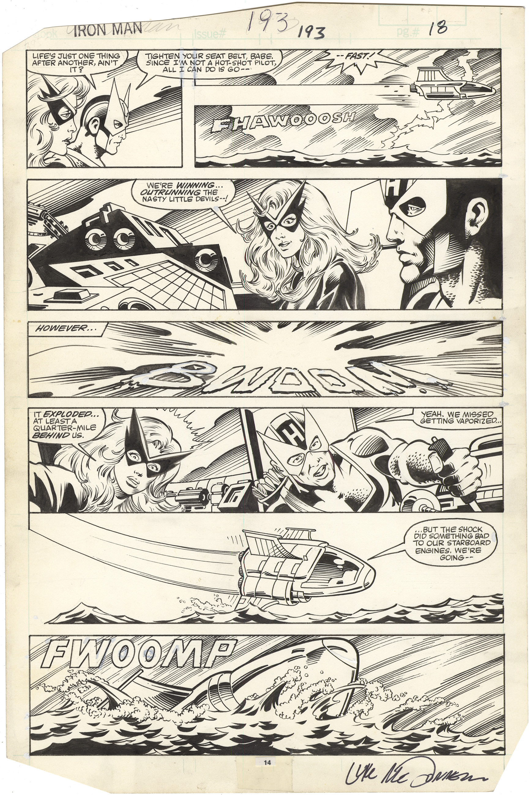 Original Comic Art by Iron Man 193 P14 | Nostalgic Investments