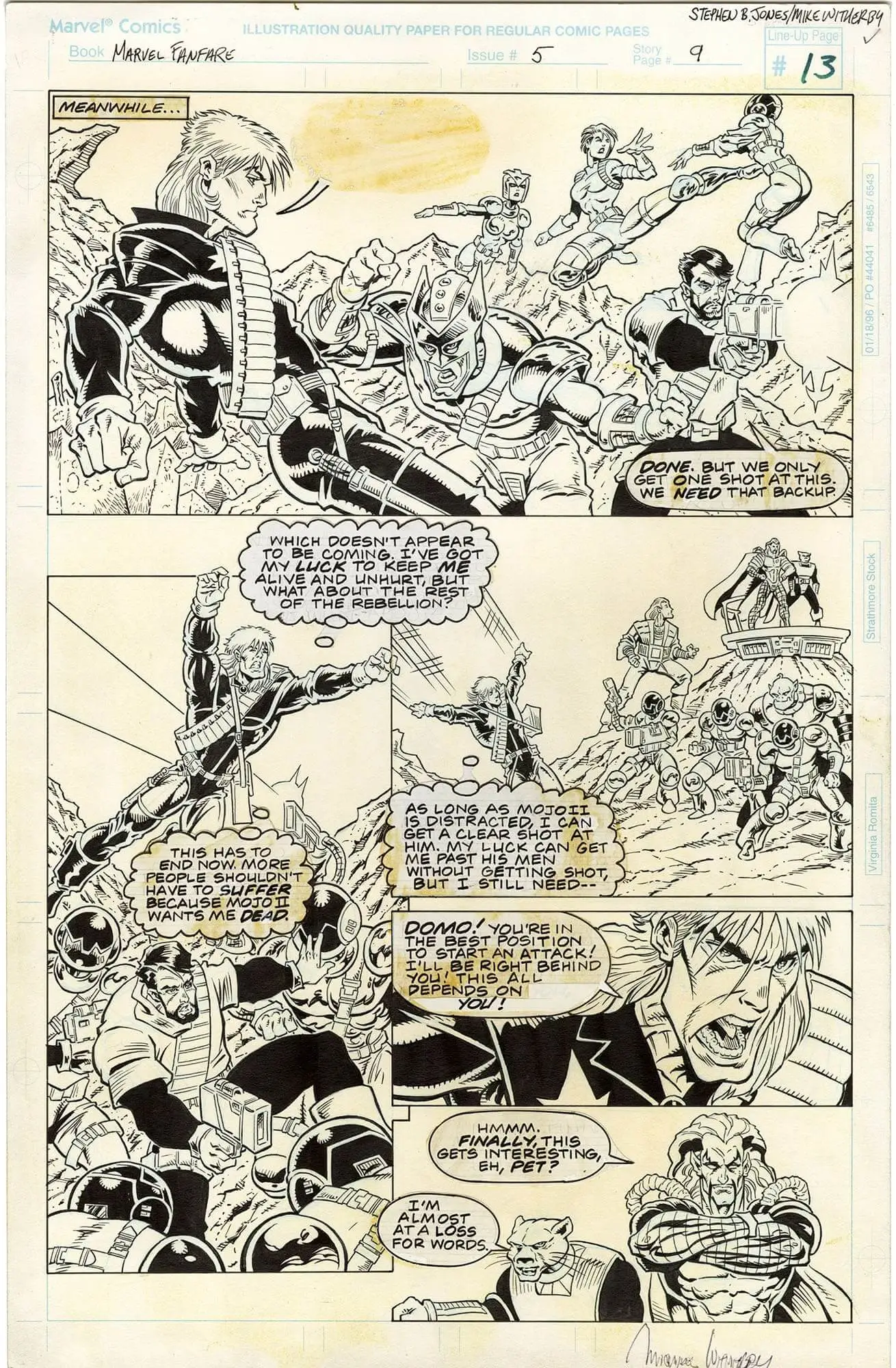 Original Comic Art by Marvel Fanfare 5 P9 | Nostalgic Investments