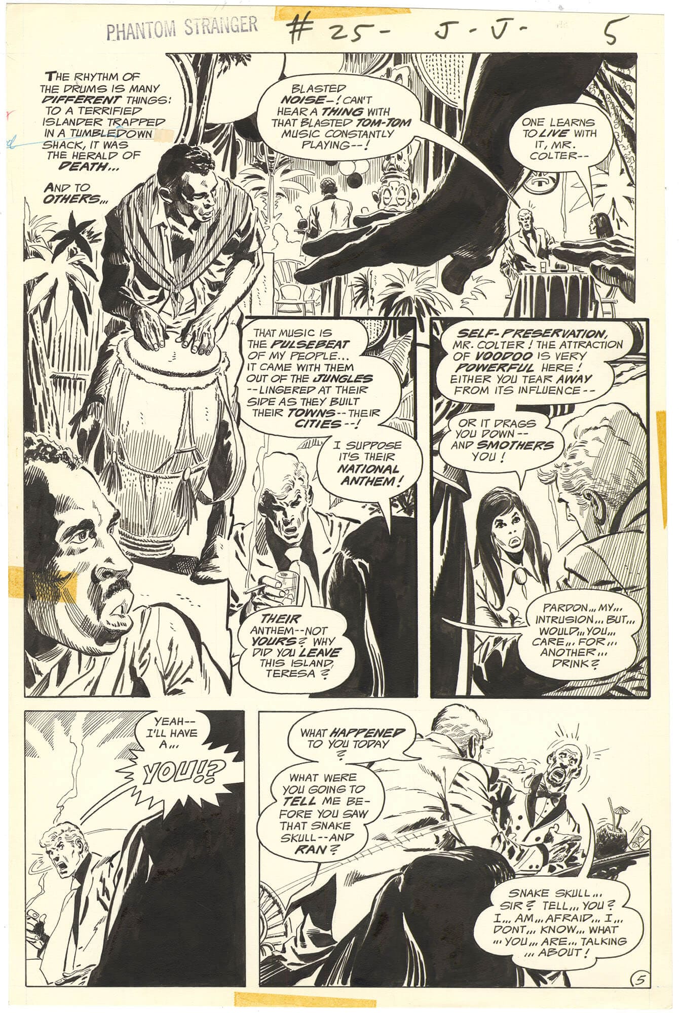 Original Comic Art by Phantom Stranger 25 P5 | Nostalgic Investments