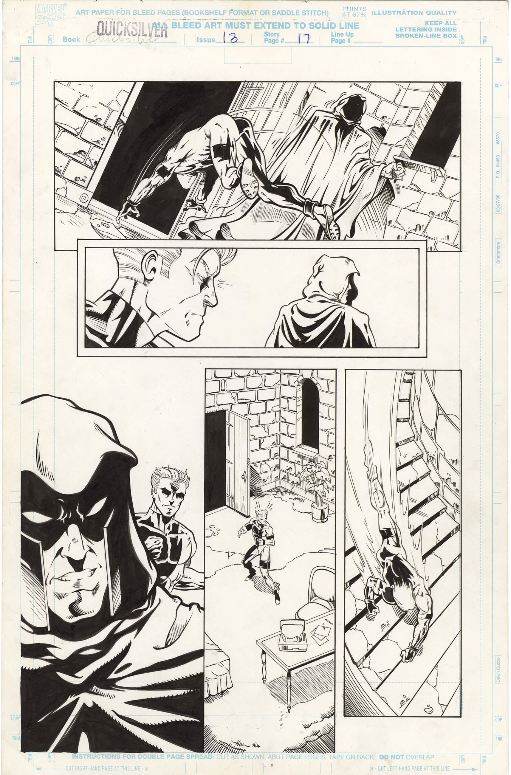 Original Comic Art by Quicksilver 13 P17 | Nostalgic Investments