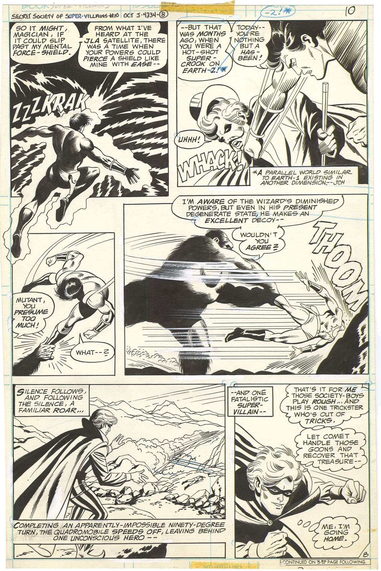 Original Comic Art by Secret Society Super Villians 10 P8 | Nostalgic ...