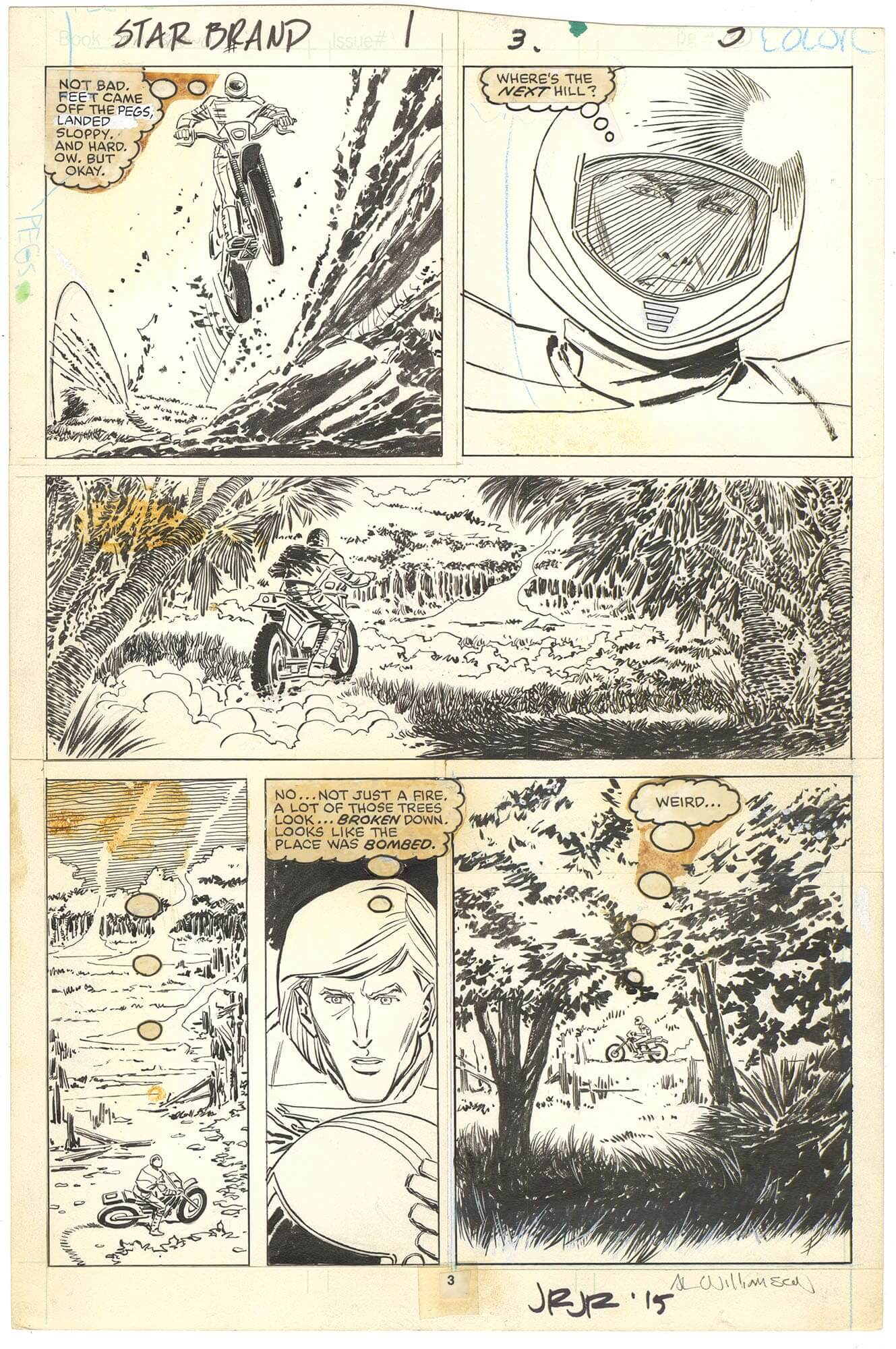 Original Comic Art by Star Brand 1 P3 Origin First Appearance ...