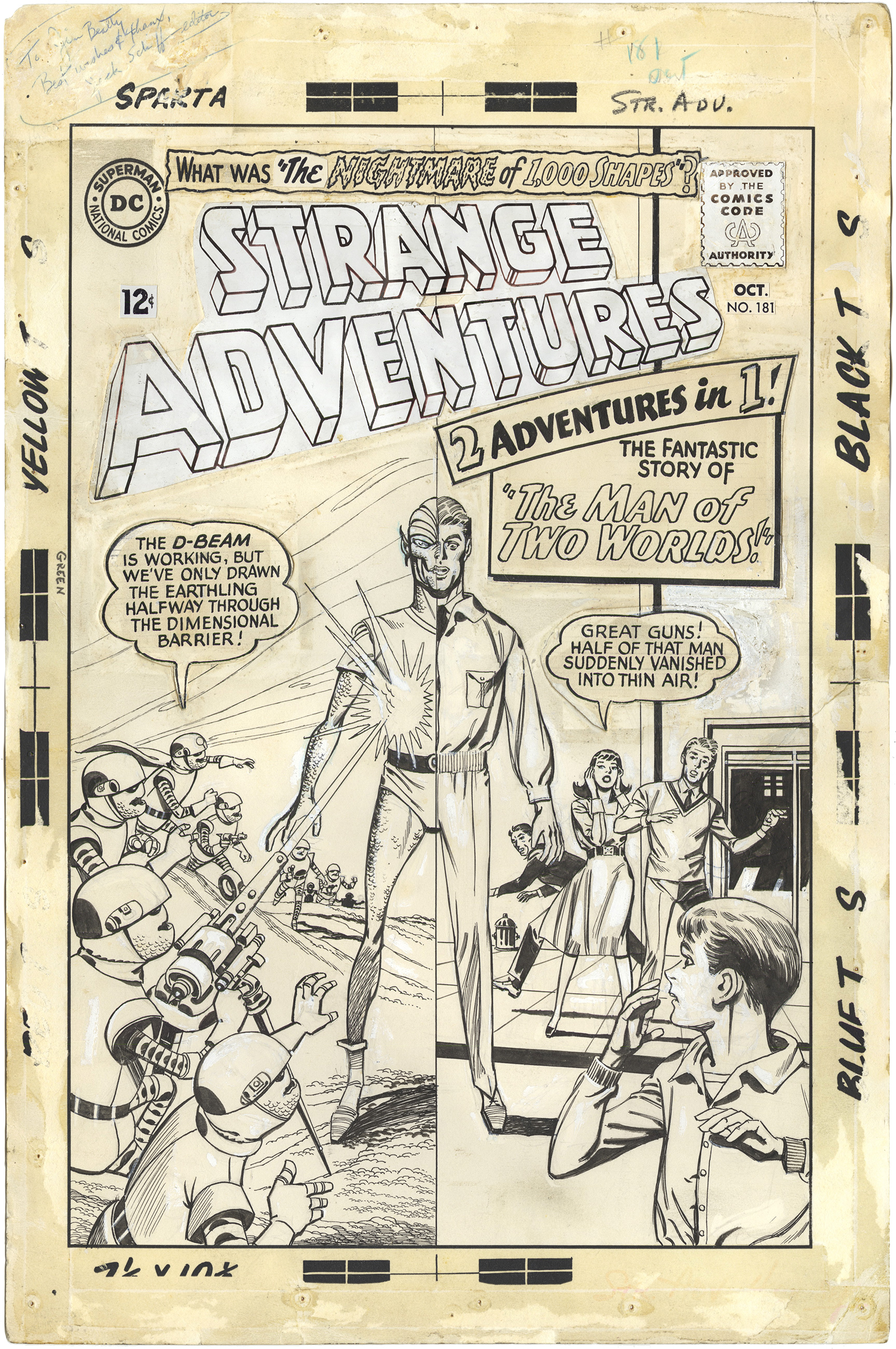 Original Comic Art by Strange Adventures 181 Cover | Nostalgic Investments