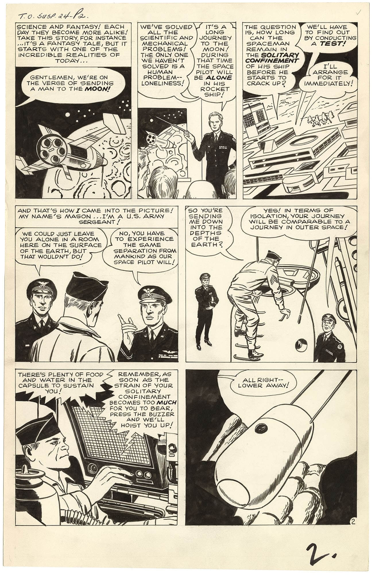 Original Comic Art by Tales Suspense 24 P2 Large Artsame Time Ff 1 ...