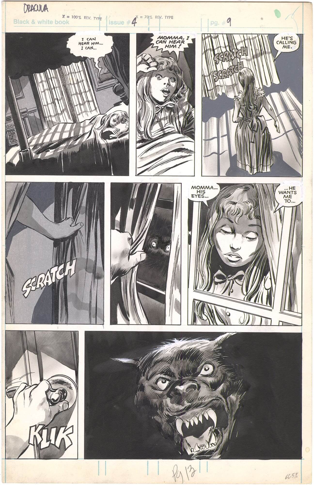 Original Comic Art by Tomb Dracula Magazine 4 P13 Signed | Nostalgic ... Original Comic Art by Tomb Dracula Magazine 4 P13 Signed | Nostalgic ...