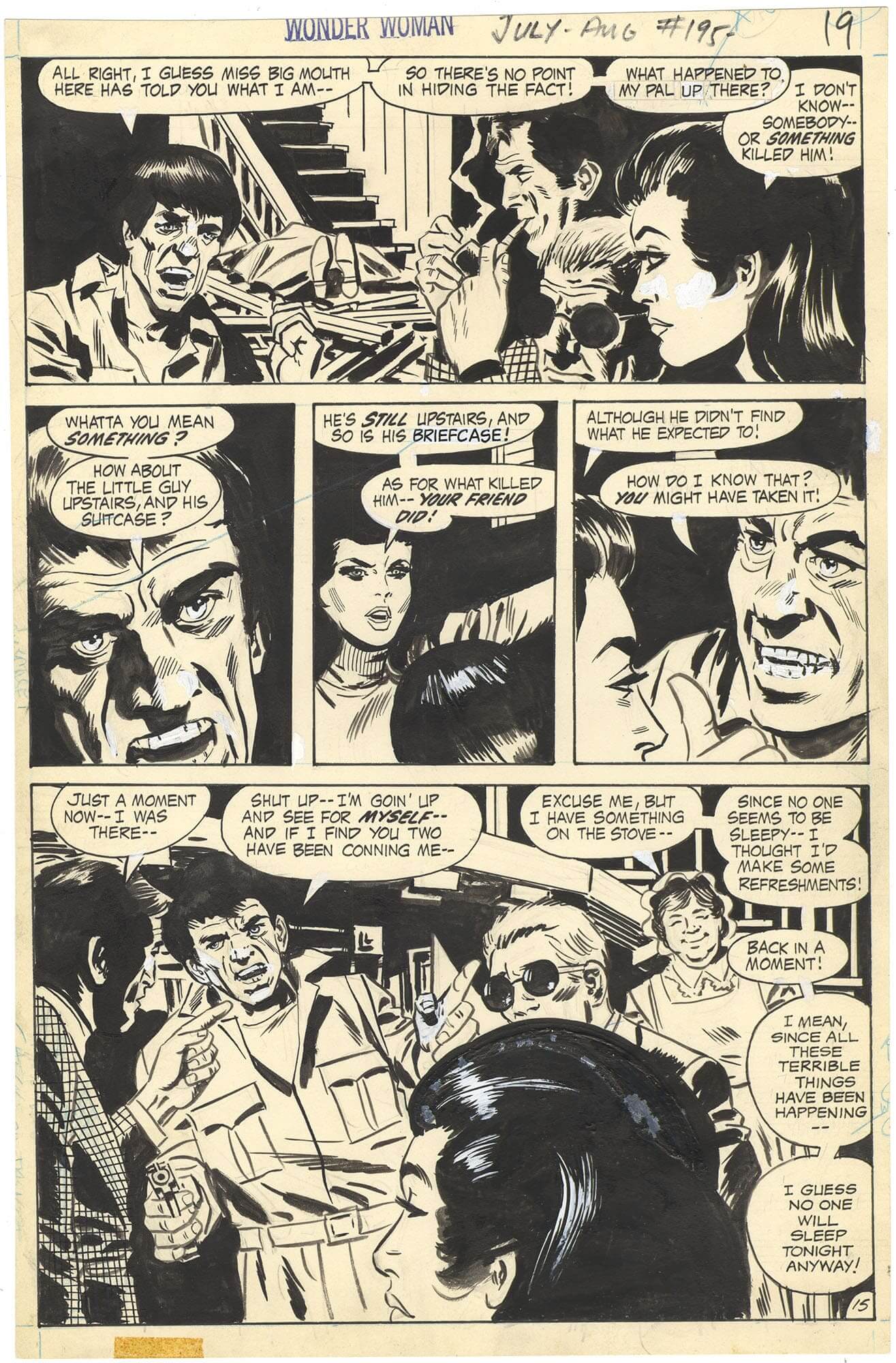 Original Comic Art By Wonder Woman 195 P15 Wally Wood Nostalgic Investments