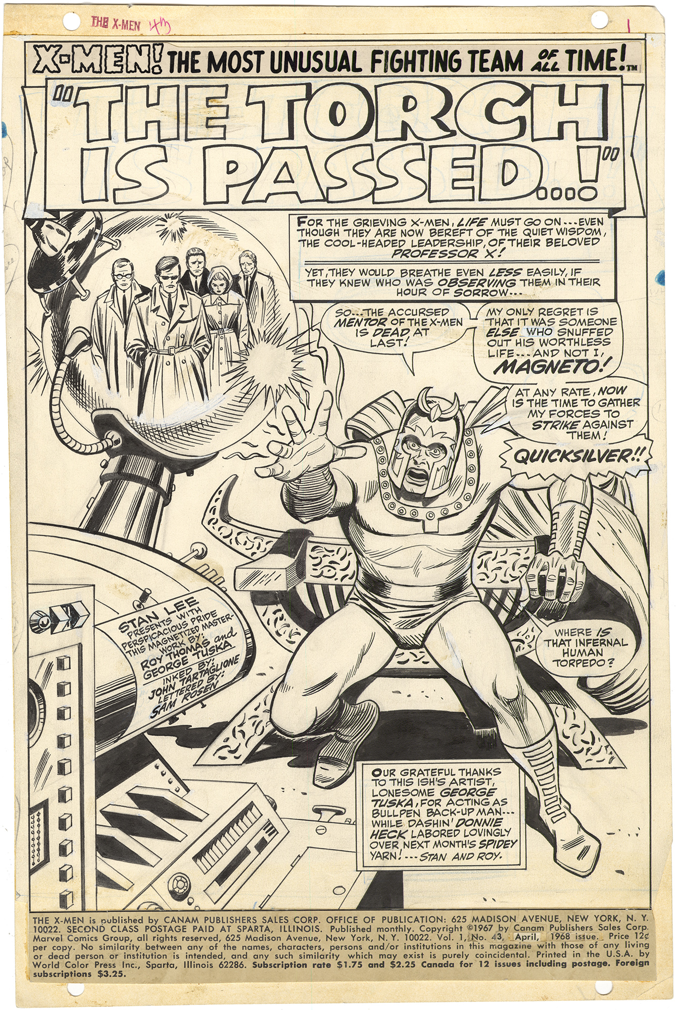 George Tuska Original Art For Sale | ComicArtTracker