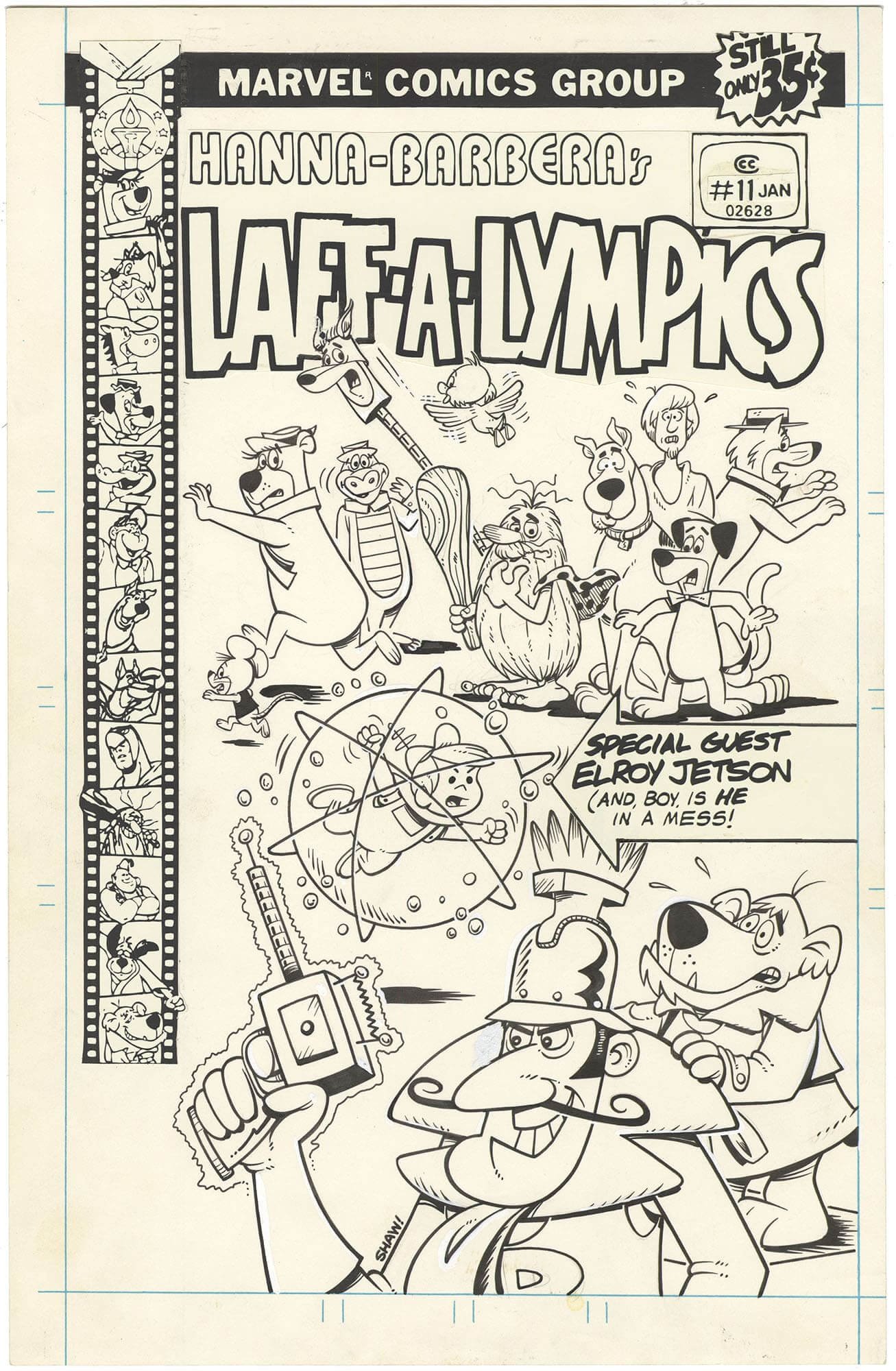 Original Comic Art By Laff Lympics 11 Cover Nostalgic Investments