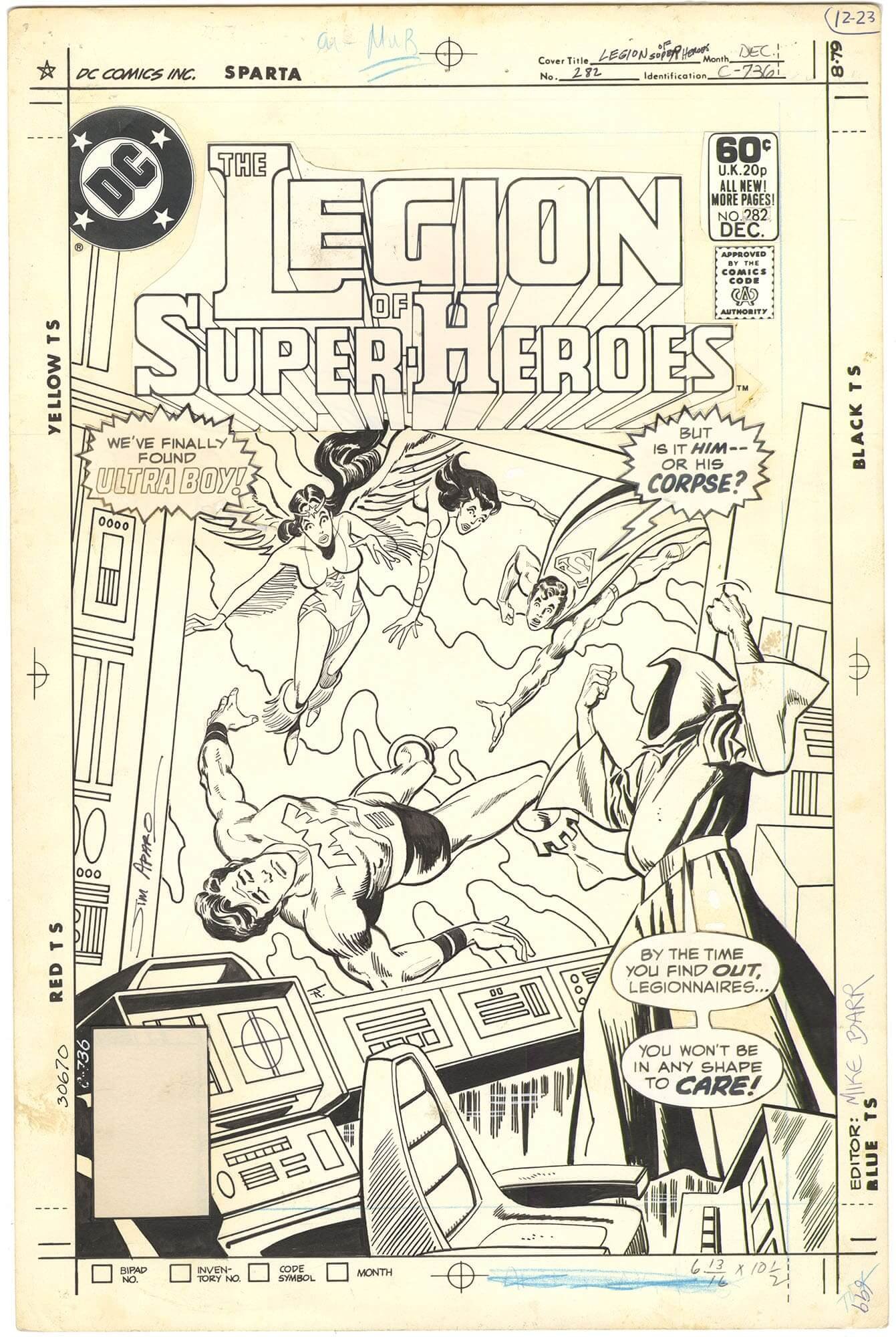 Original Comic Art by Legion Super Heroes 282 Cover | Nostalgic Investments Original Comic Art by Legion Super Heroes 282 Cover | Nostalgic Investments
