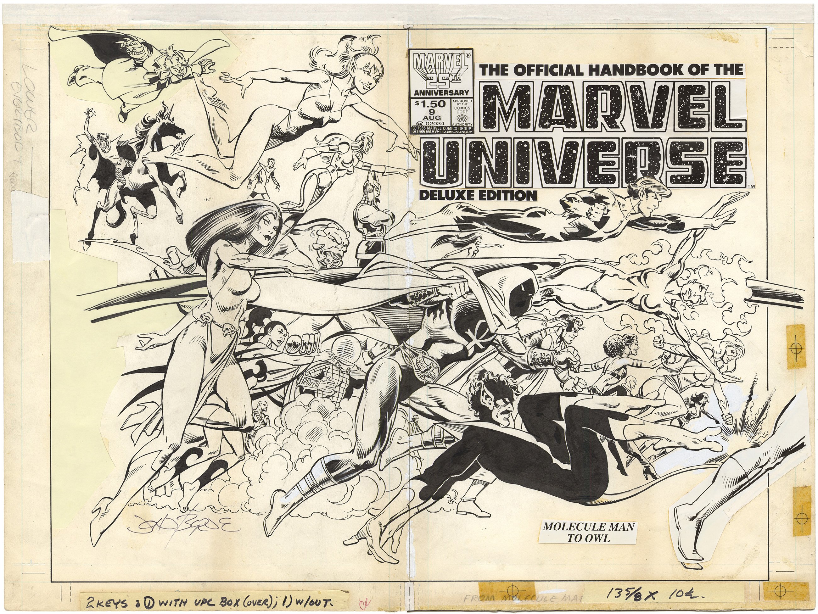 Original Comic Art by John Byrne | Official Handbook Marvel Universe 9 ...