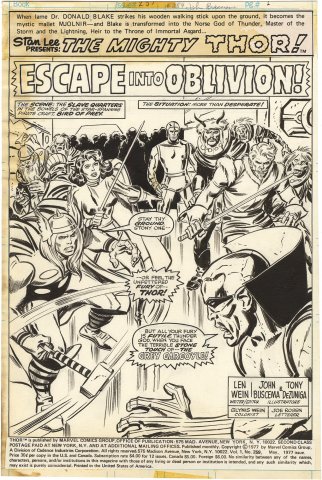 Original Comic Art by John Buscema | Nostalgic Investments